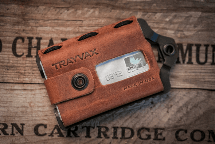 Element Wallet - Black Tobacco Brown | Horween Leather and Metal