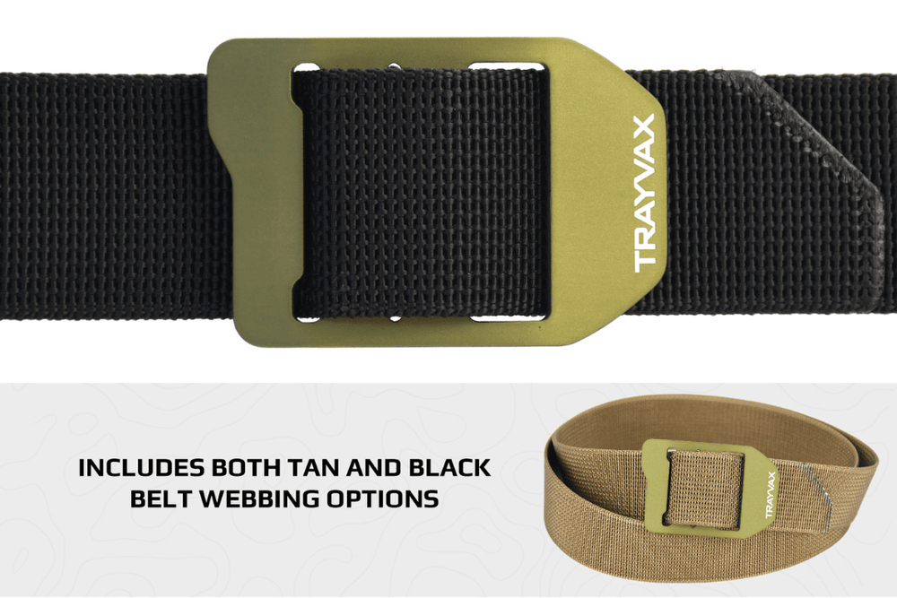 Cinch Designer Belt OD Green | Heavy-Duty Nylon Web Belt | Trayvax