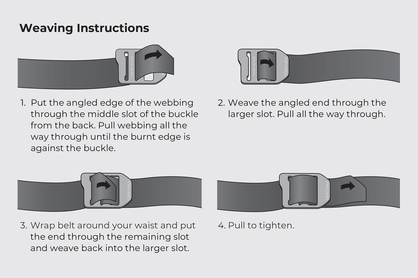 Trayvax | Titanium Cinch Belt