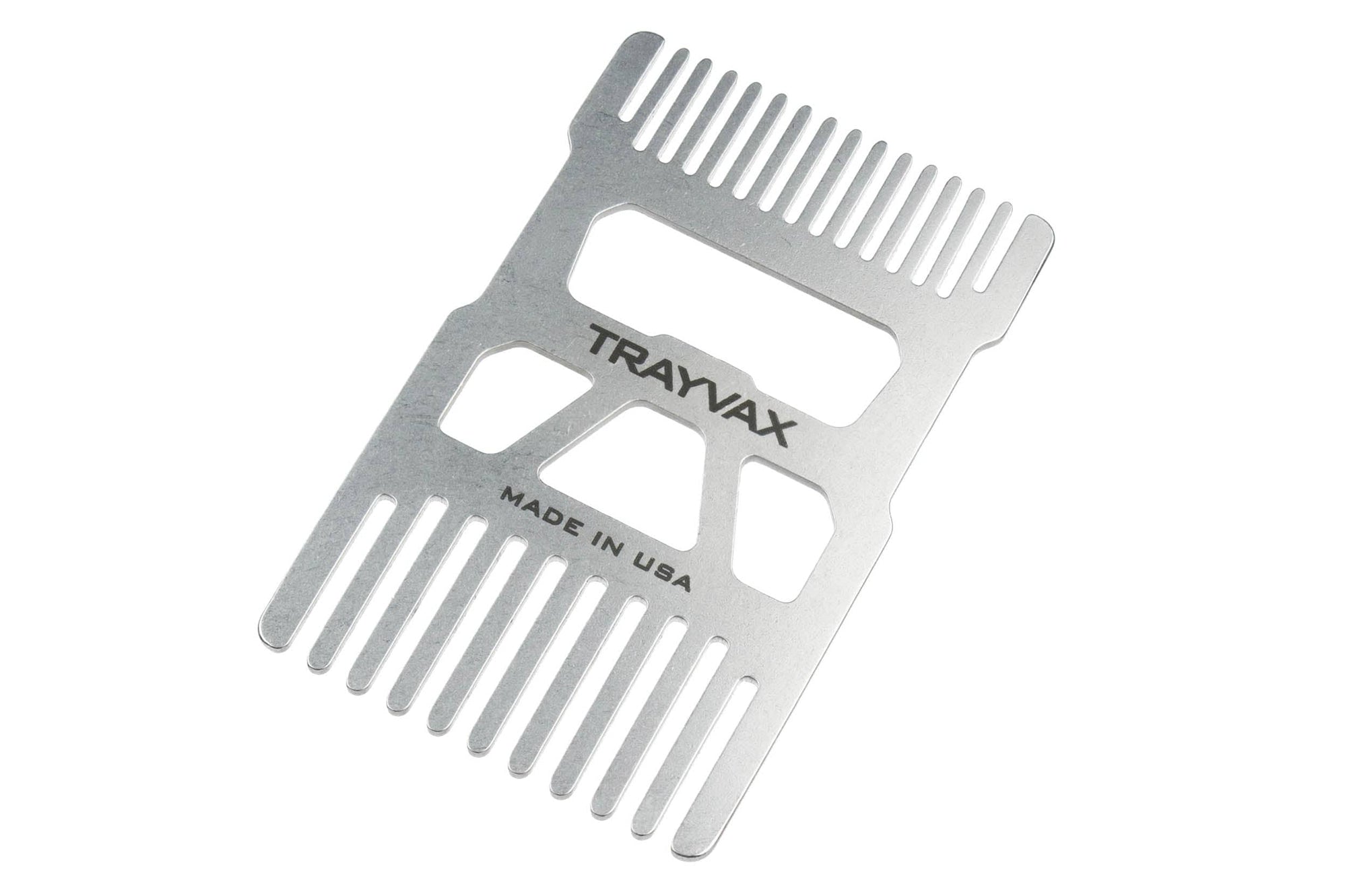 Shift Comb | Slim Metal Wallet Comb | Trayvax