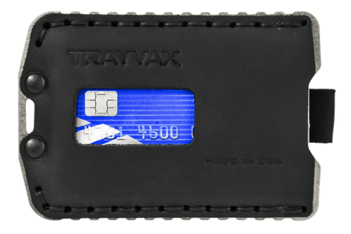 Ascent Wallet | Raw Stealth Black | High-Quality Metal and Leather