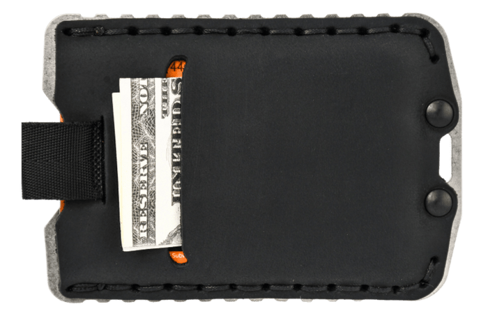 Ascent Wallet | Raw Stealth Black | High-Quality Metal and Leather