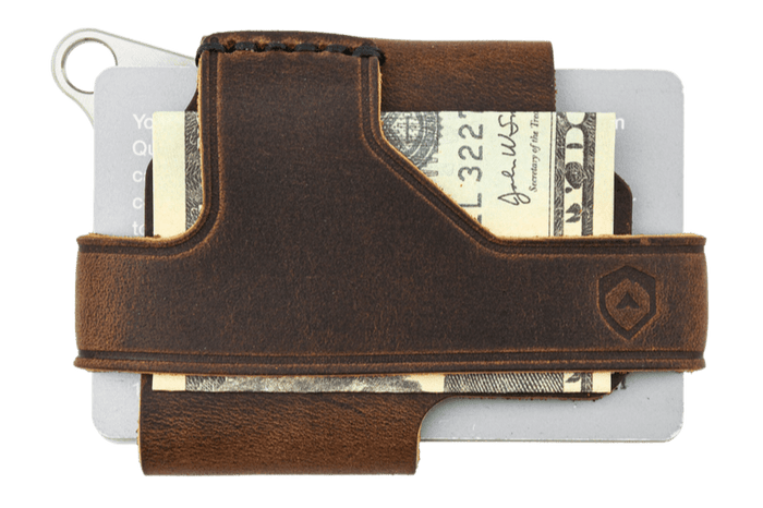 Contour Wallet | Raw Mississippi Mud | High-Quality Metal & Leather