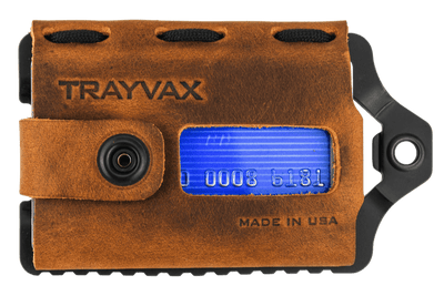 Slim Metal & Leather Minimalist Wallets | RFID Blocking | Trayvax