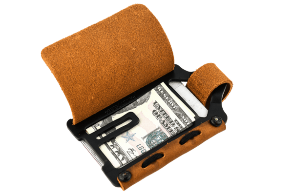 Element Wallet - Black Tobacco Brown | Horween Leather and Metal