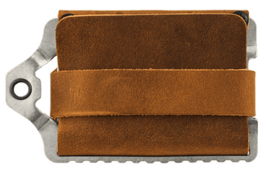 Element Wallet - Raw Tobacco Brown | Horween Leather and Metal