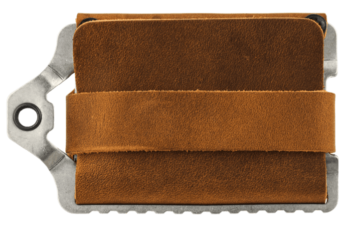 Element Wallet - Raw Tobacco Brown | Horween Leather and Metal