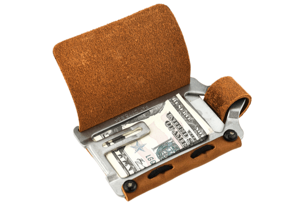 Element Wallet - Raw Tobacco Brown | Horween Leather and Metal